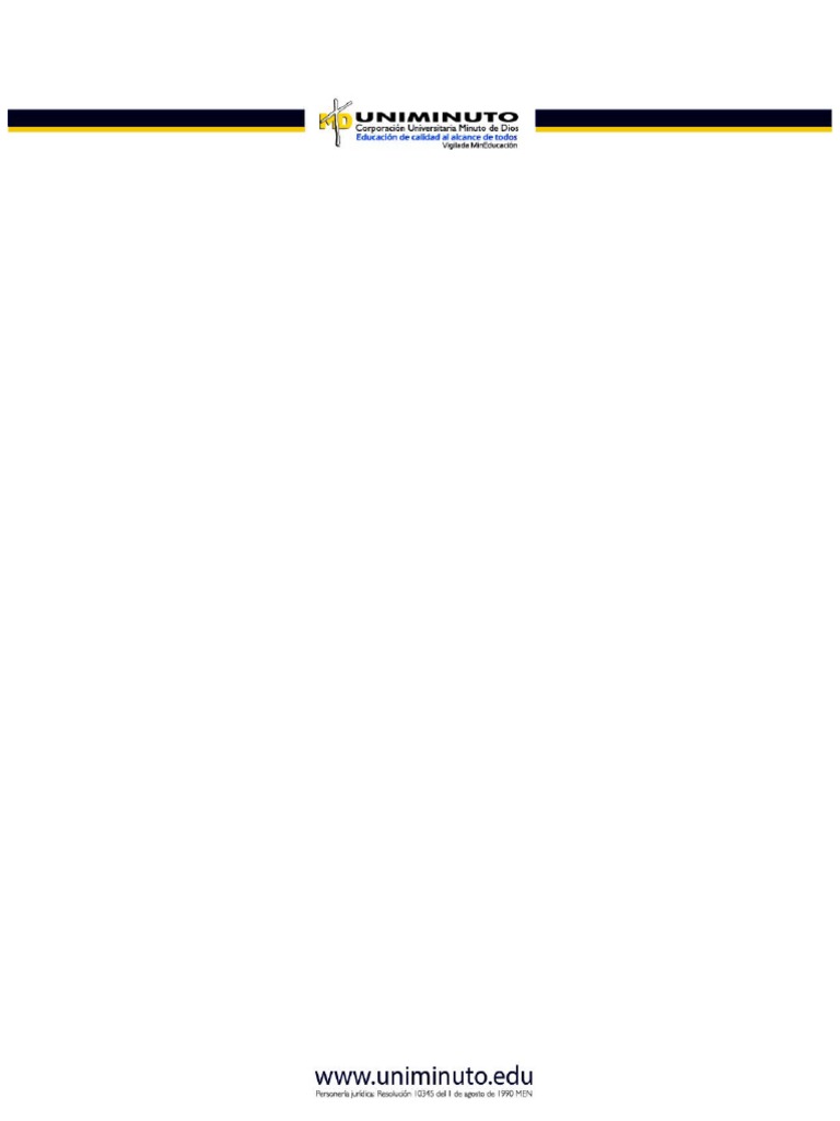 Plantilla Word Hoja Membrete UNIMINUTO | PDF