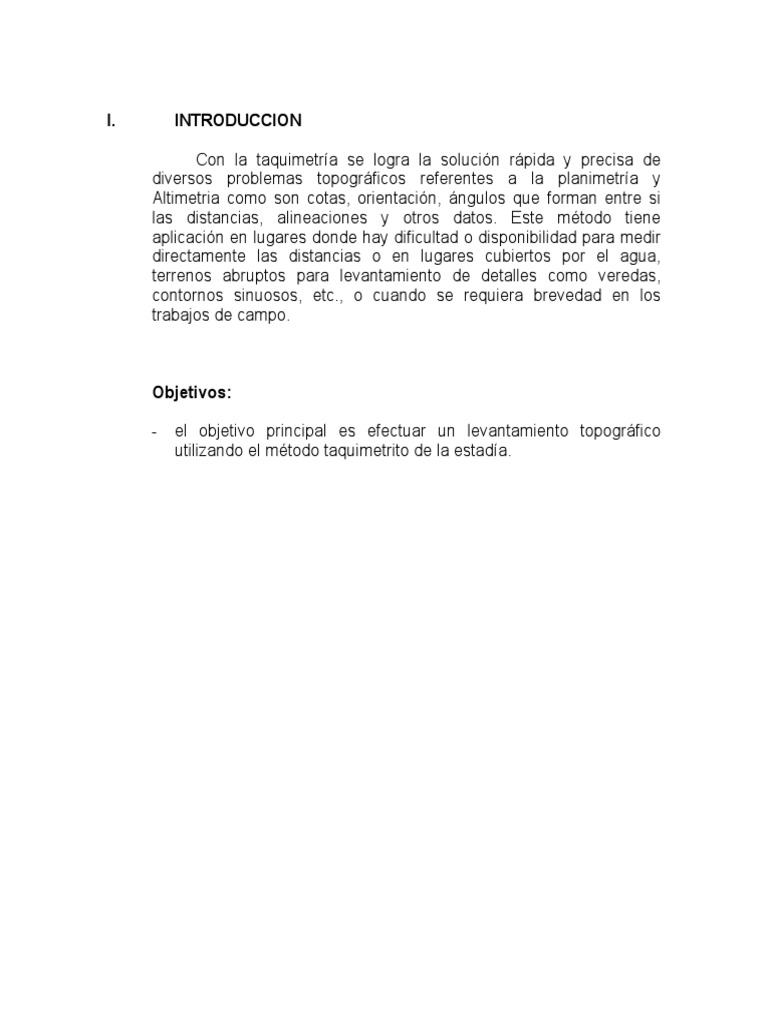 Levantamiento Taquimétrico Efectivo | PDF | Topografía | Infografia