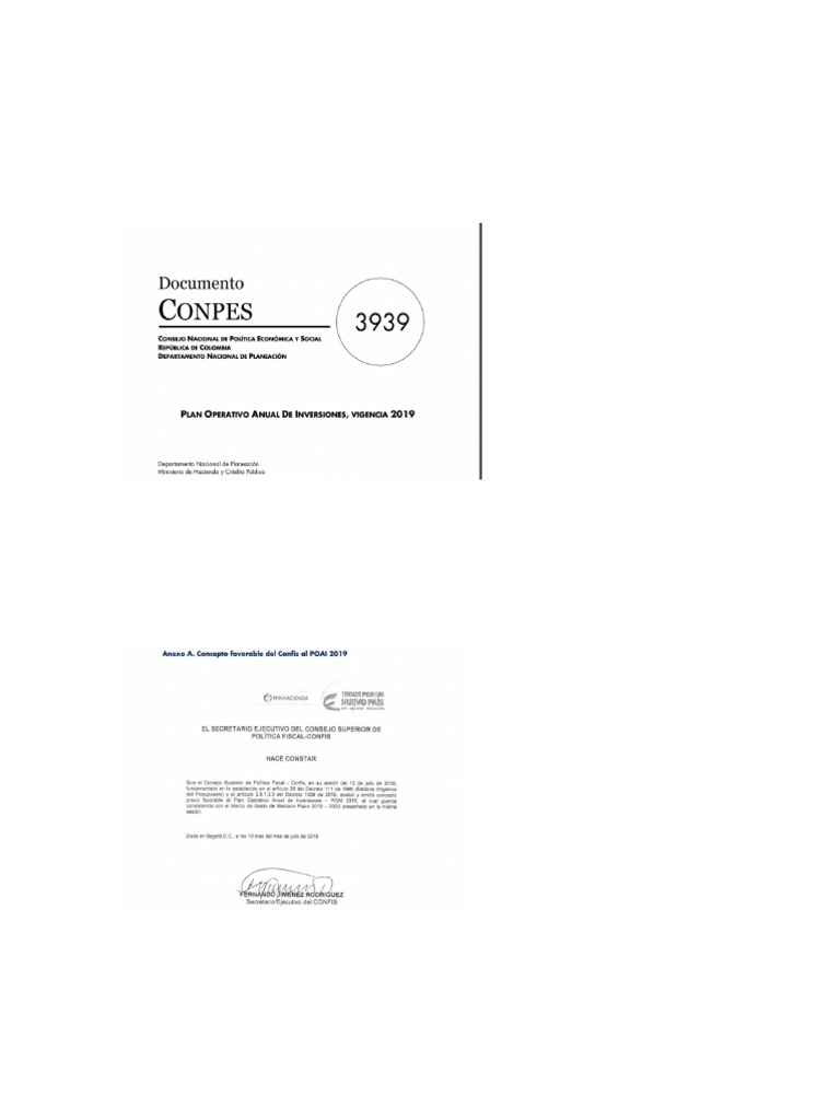 DOCUMENTO CONPES No 3939 | PDF | Presupuesto | Turismo
