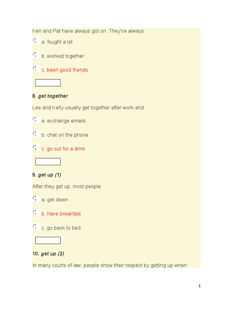 Task 2 Phrasal Verbs 2 | PDF