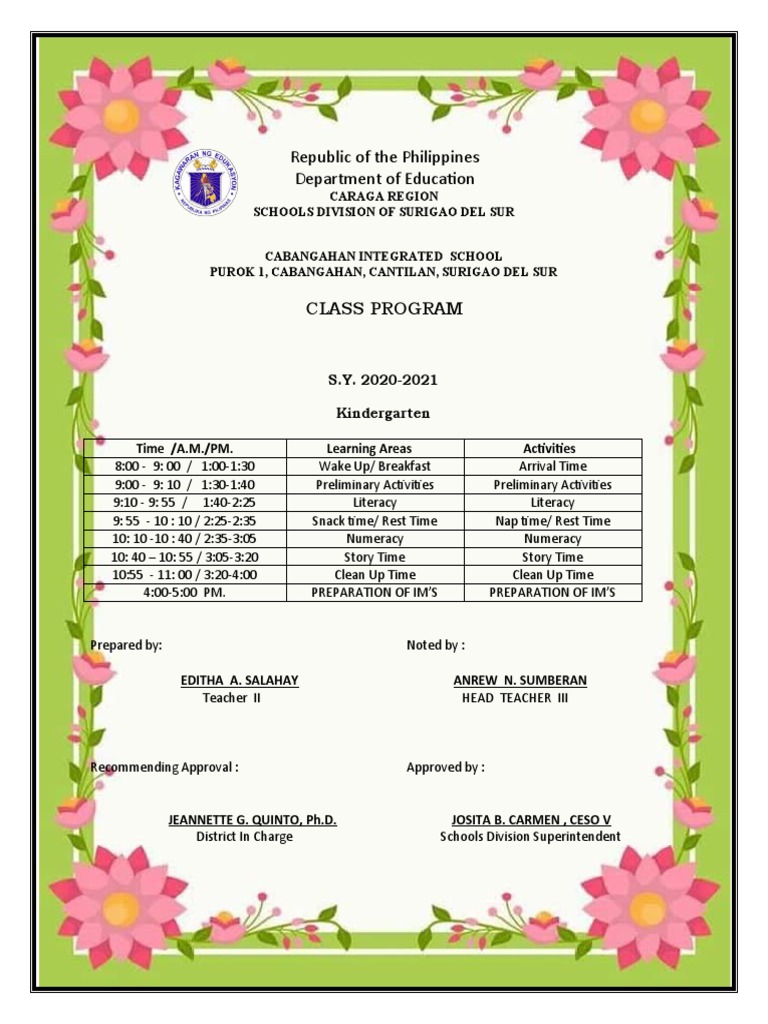 Kindergarten-Class-Program, Yt Blended Class Programs, Class Programs ...