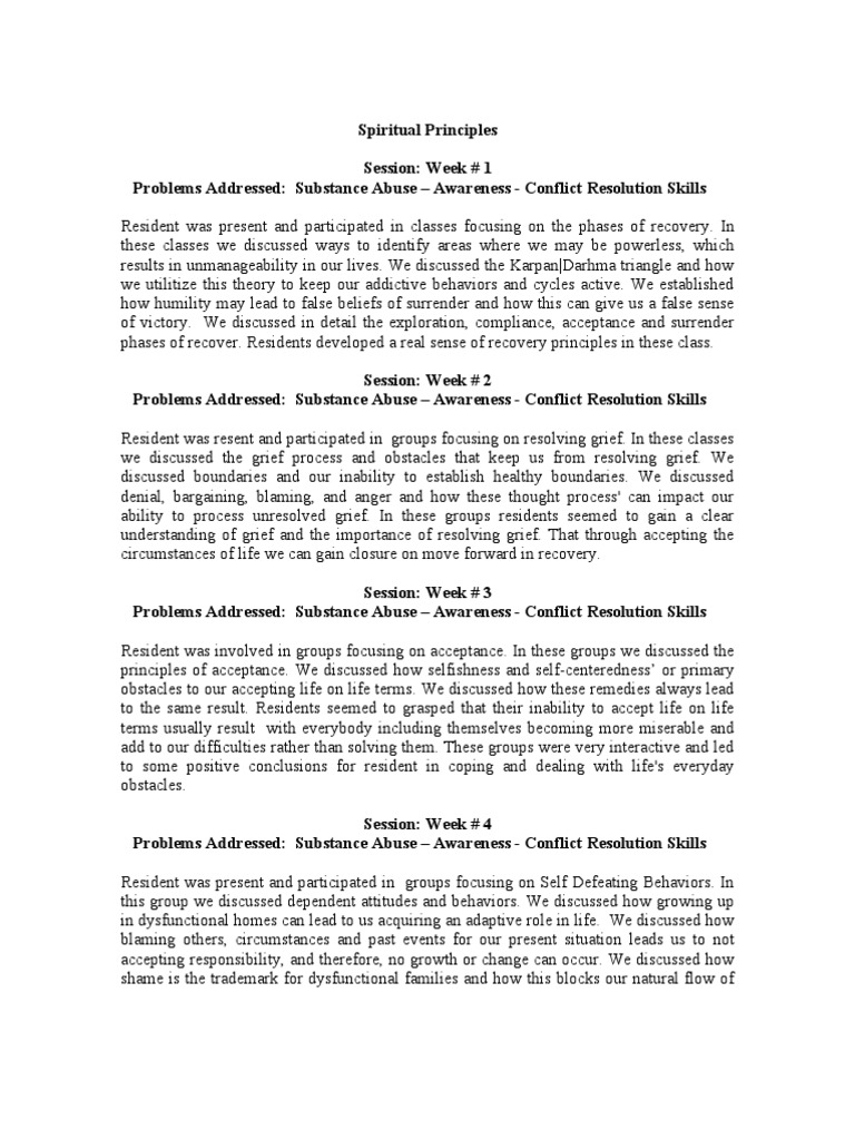 Group Notes Substance Abuse Forgiveness