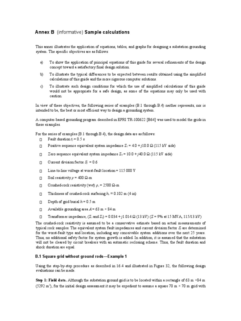 Sample calculations illustrate grounding system design | PDF ...