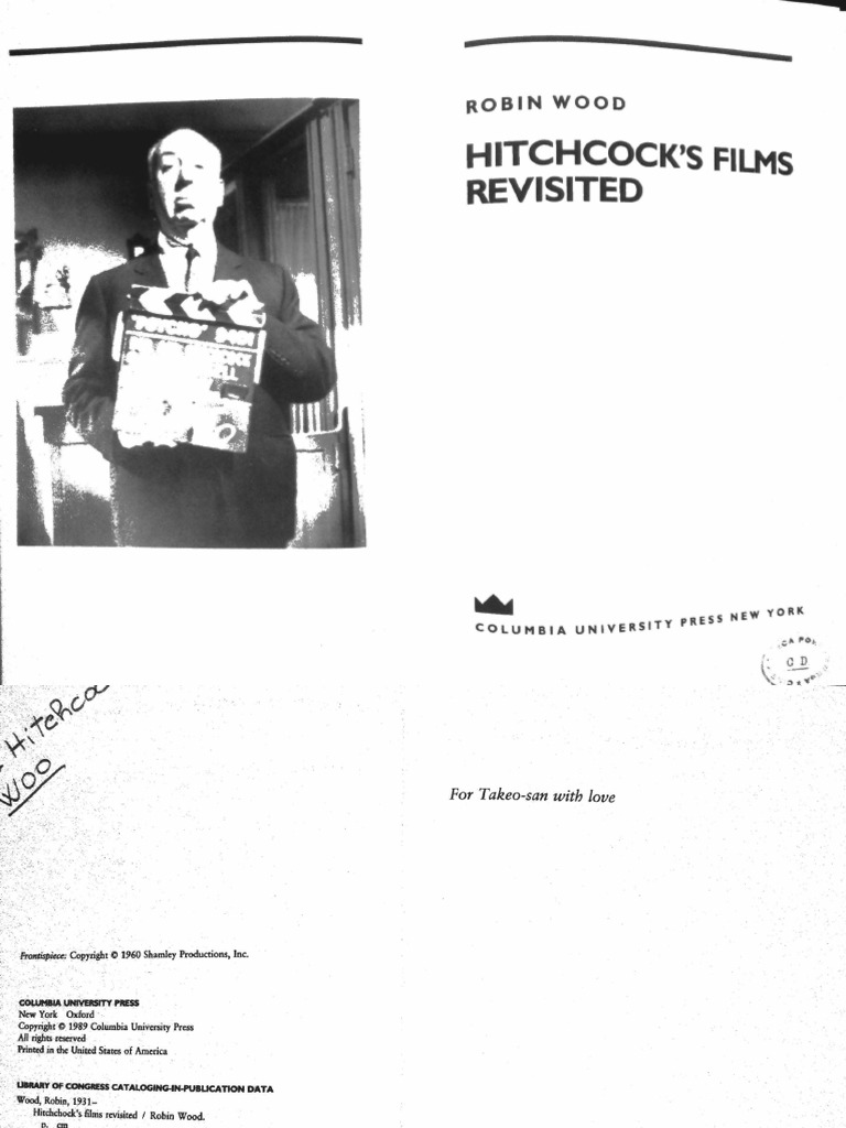 Robin Wood - Hitchcock's Films Revisited-Columbia University Press ...