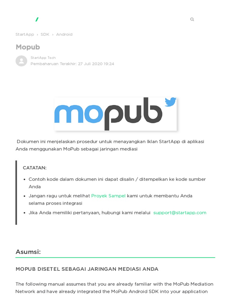 Mopub - StartApp | PDF | Component Object Model | Class (Computer Programming)