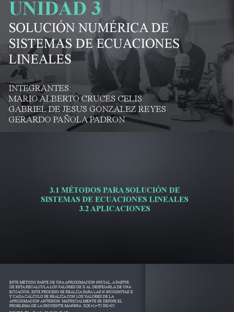 Unidad 3 Metodos Numericos | PDF | Análisis numérico | Ecuaciones