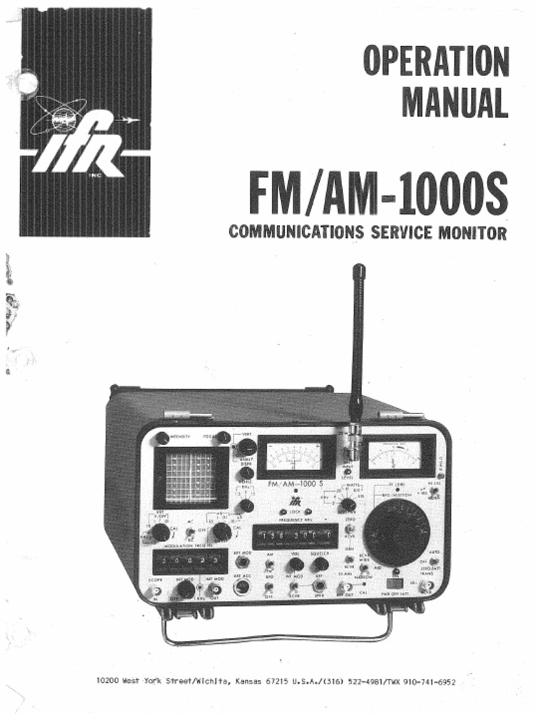 Ifr 1000s Operation Manual | PDF