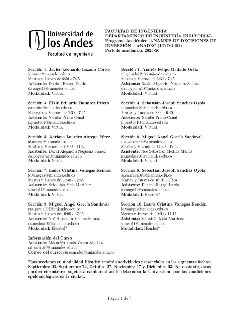 Programa Anadec 2020 20 | Descargar gratis PDF | Prueba (evaluación ...