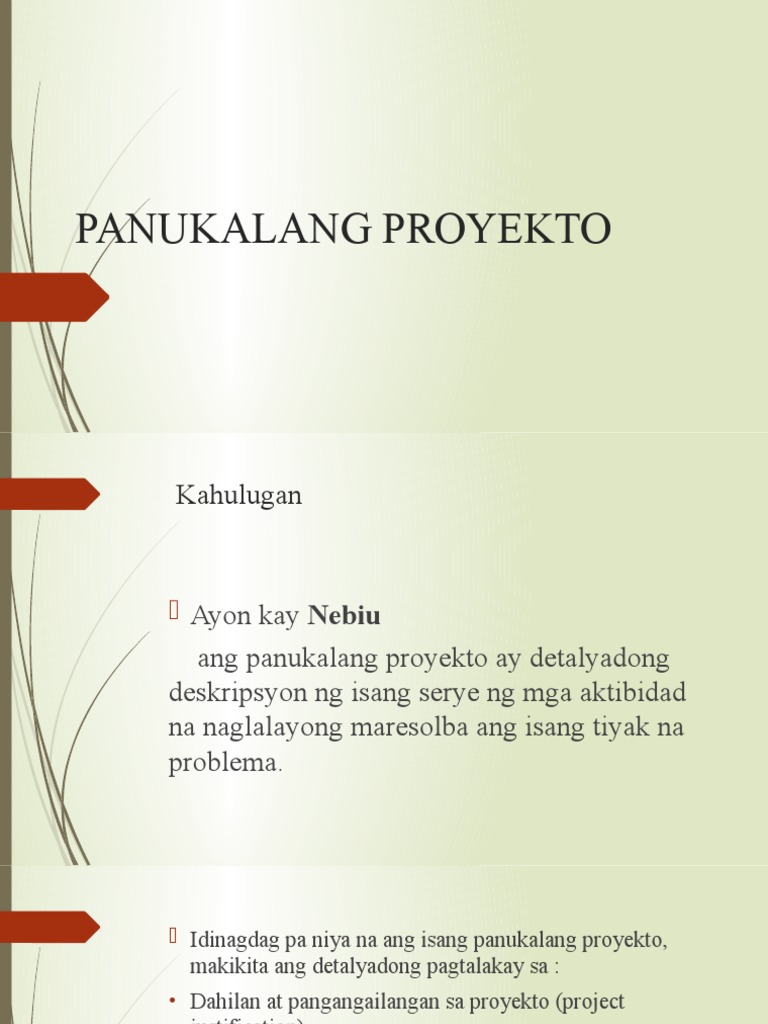 Panukalang Proyekto | PDF