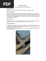 Test de Adams | PDF | Escoliosis | Especialidades Medicas