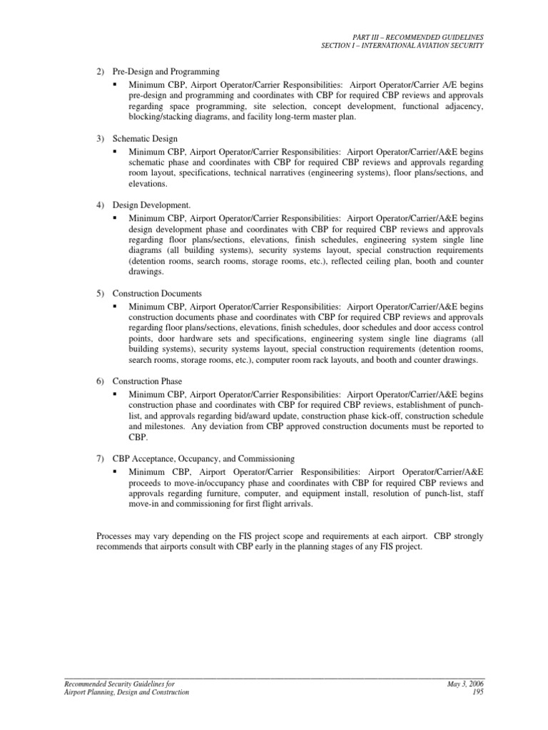 TSA - Guidence of Plans | PDF | Vulnerability (Computing) | Airport