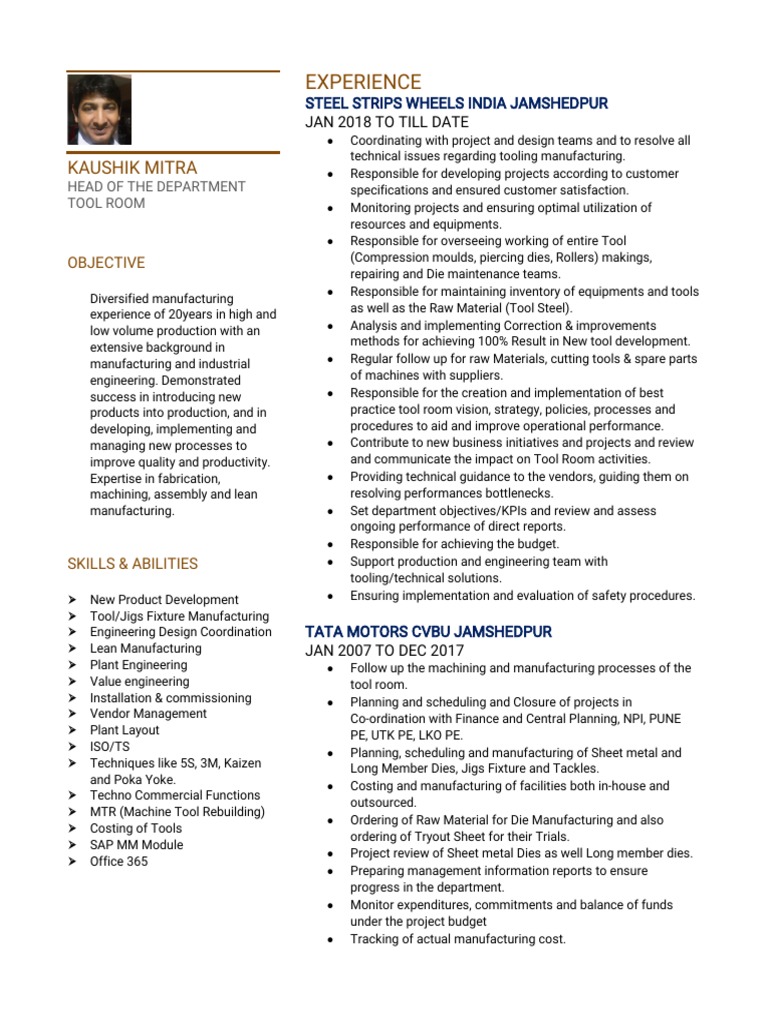 HOD Tool Room | PDF | Business Process | Economic Sectors