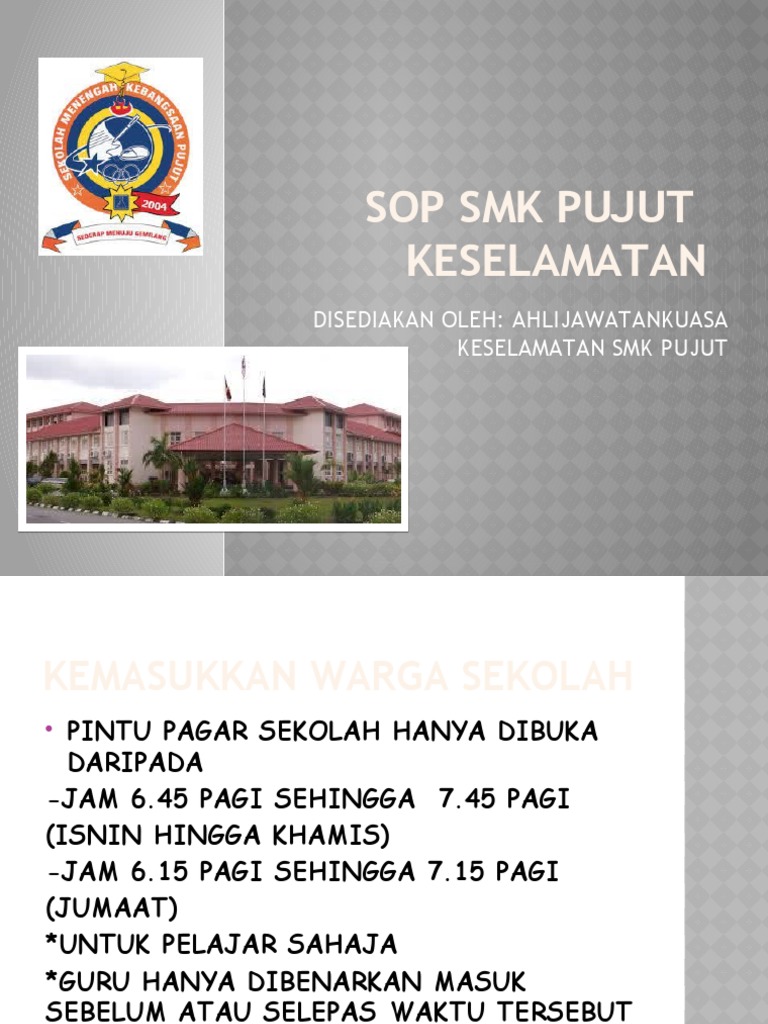 Sop SMK Pujut | PDF