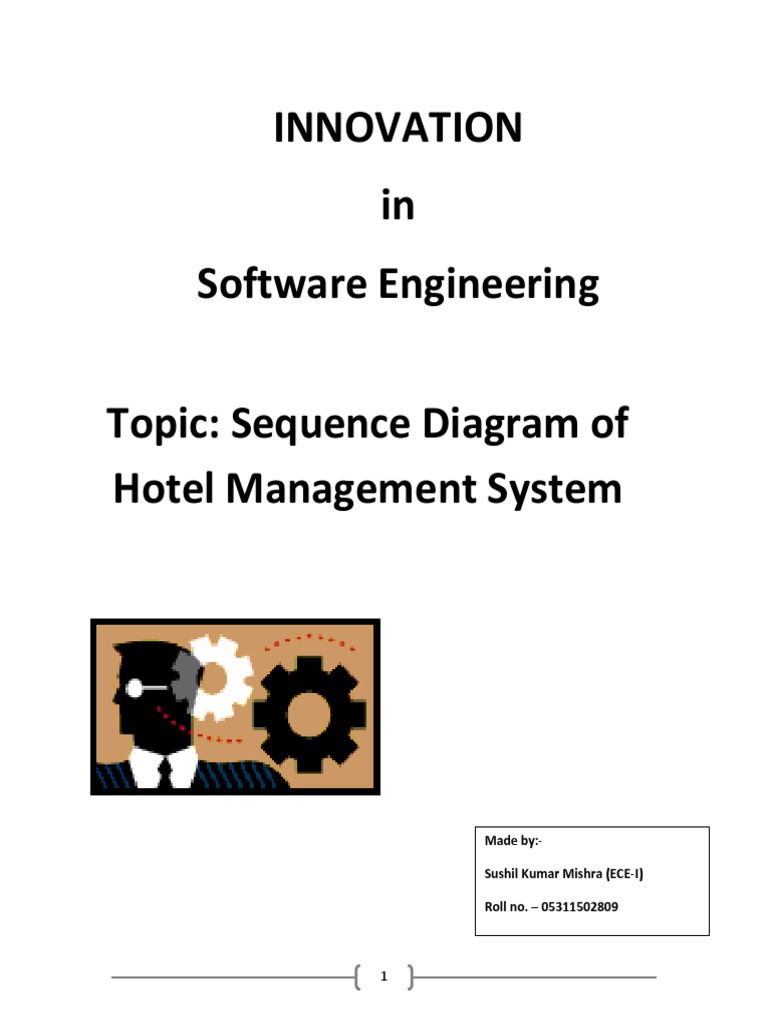 Innovation in Software Engineering Topic: Sequence Diagram of Hotel ...