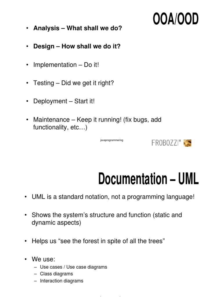 Ooa/Ood: - Analysis - What Shall We Do? | PDF | Use Case | Object ...