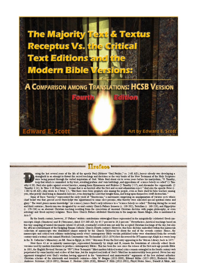 The Majority Text & Textus Receptus vs. The Critical Text Editions and ...