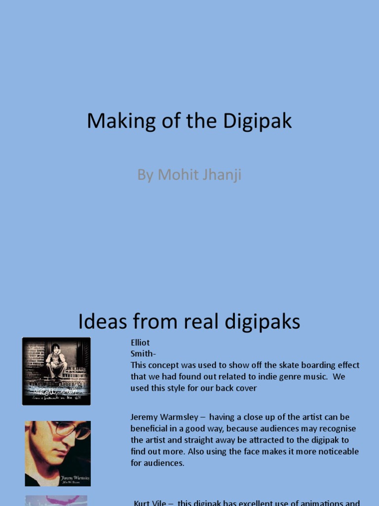 Making of The Digipak | PDF