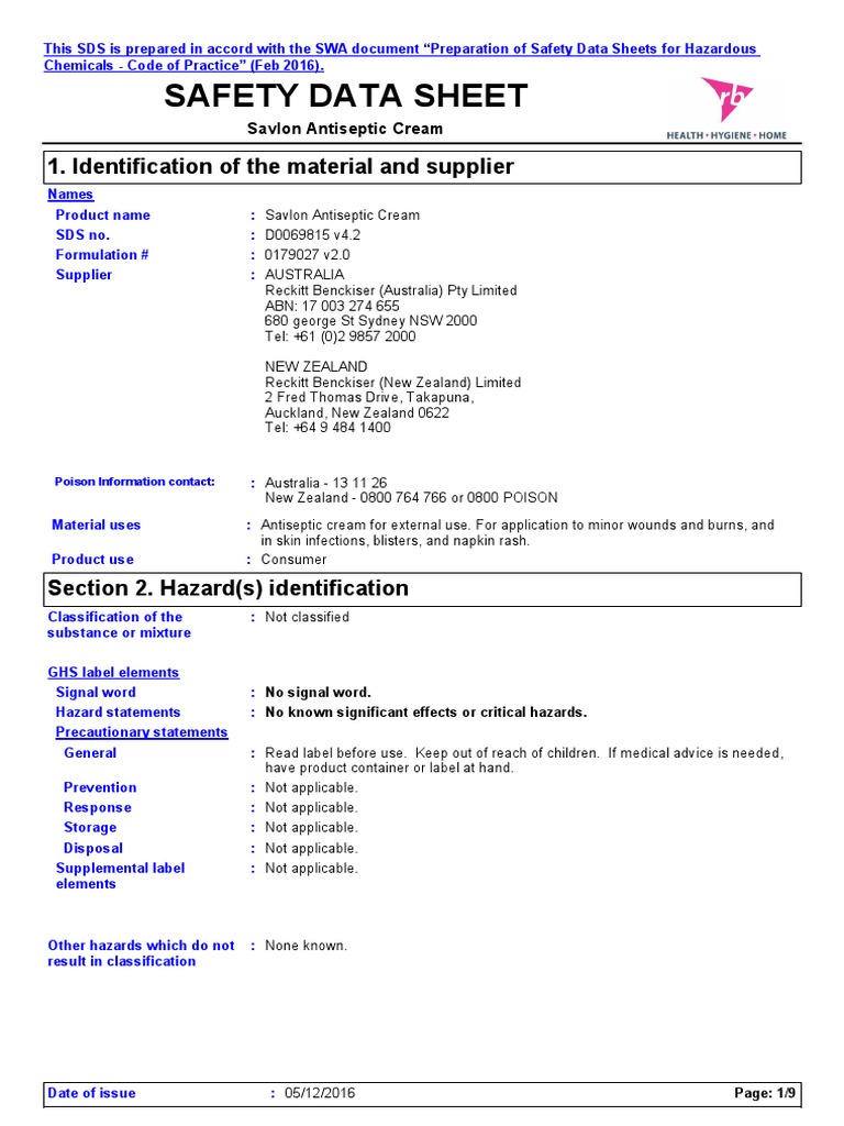 Sparkle Safety Data Sheet (SDS) 2021 Eng PDF Personal, 48% OFF