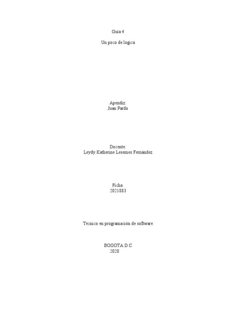 Un Poco de Logica Juan Pardo | PDF | Informática teórica | Álgebra de Boole
