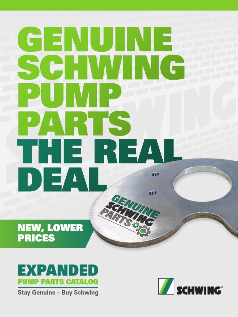 Maintain your Schwing pump and improve your bottom line with genuine ...