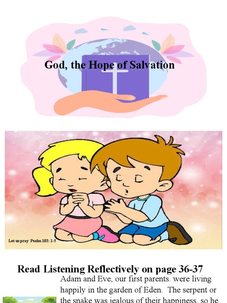 God, The Hope of Salvation | PDF | Serpents In The Bible | Adam And Eve