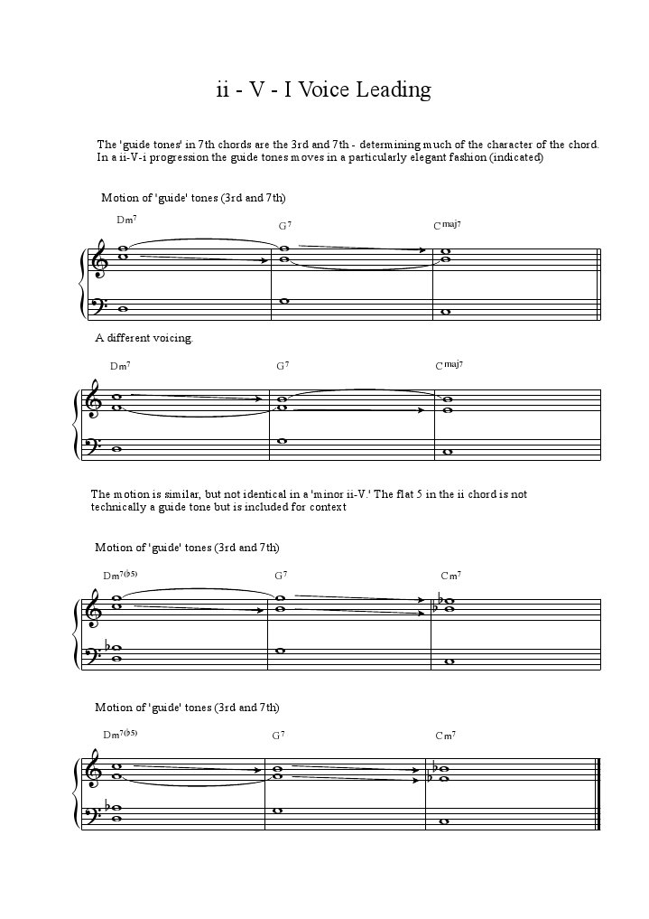 Guide Tones in ii-V-I Progressions | PDF | Musical Forms | Melody