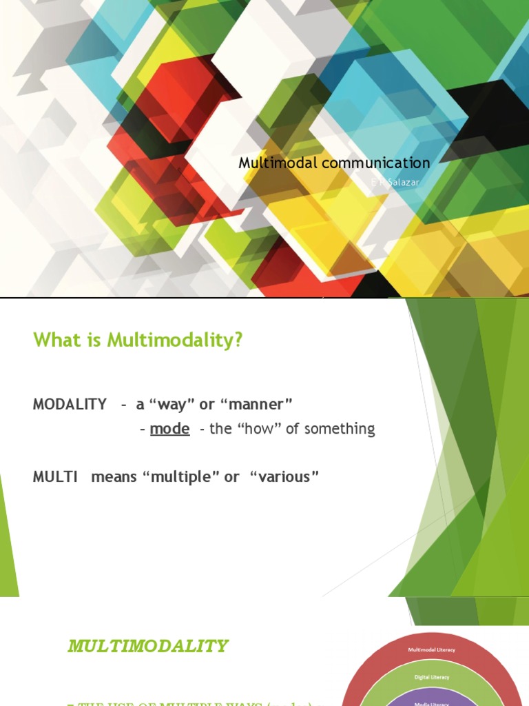 What Is Multimodal Communication Expanded | PDF