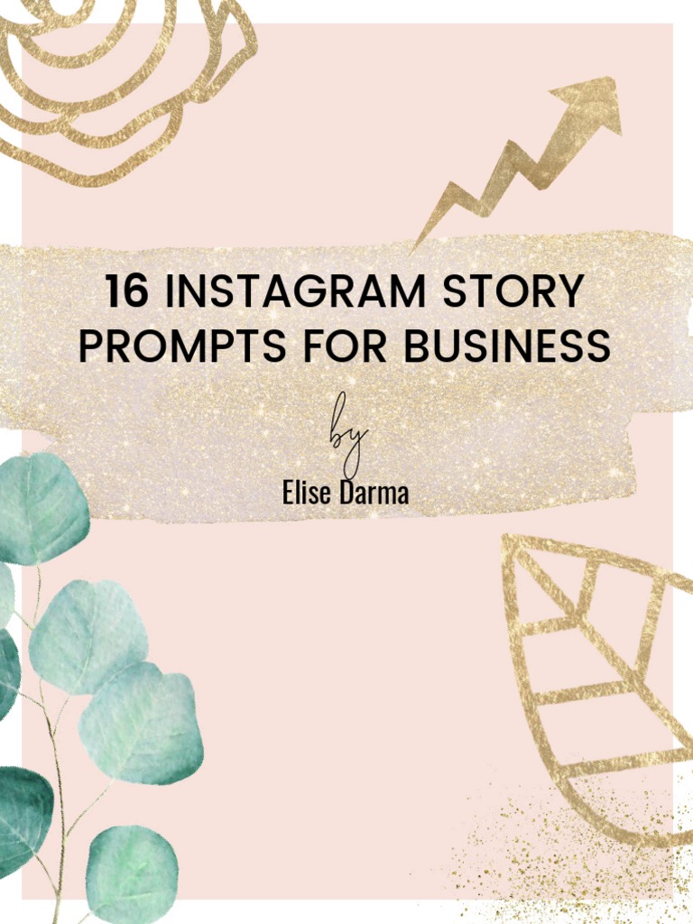 16 Instagram Story: Prompts For Business | PDF | Communication | Business