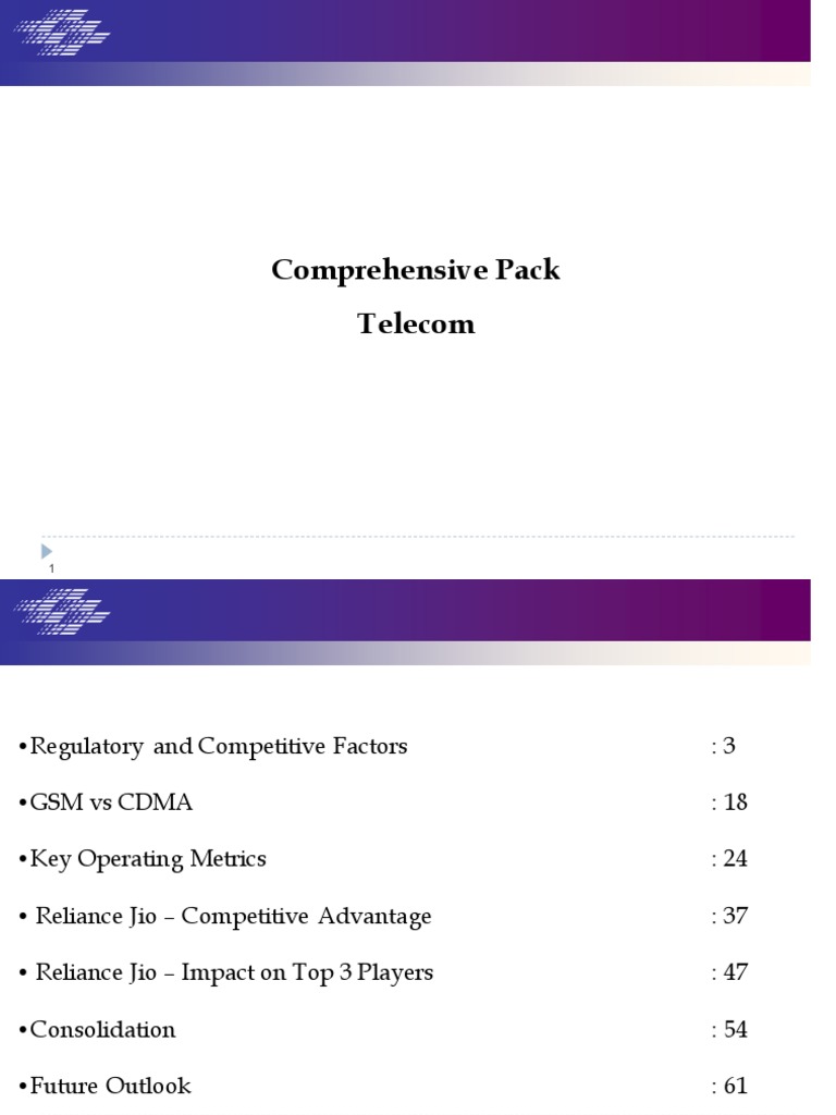 Comprehensive Pack - Telecom | PDF | Roaming | 4 G