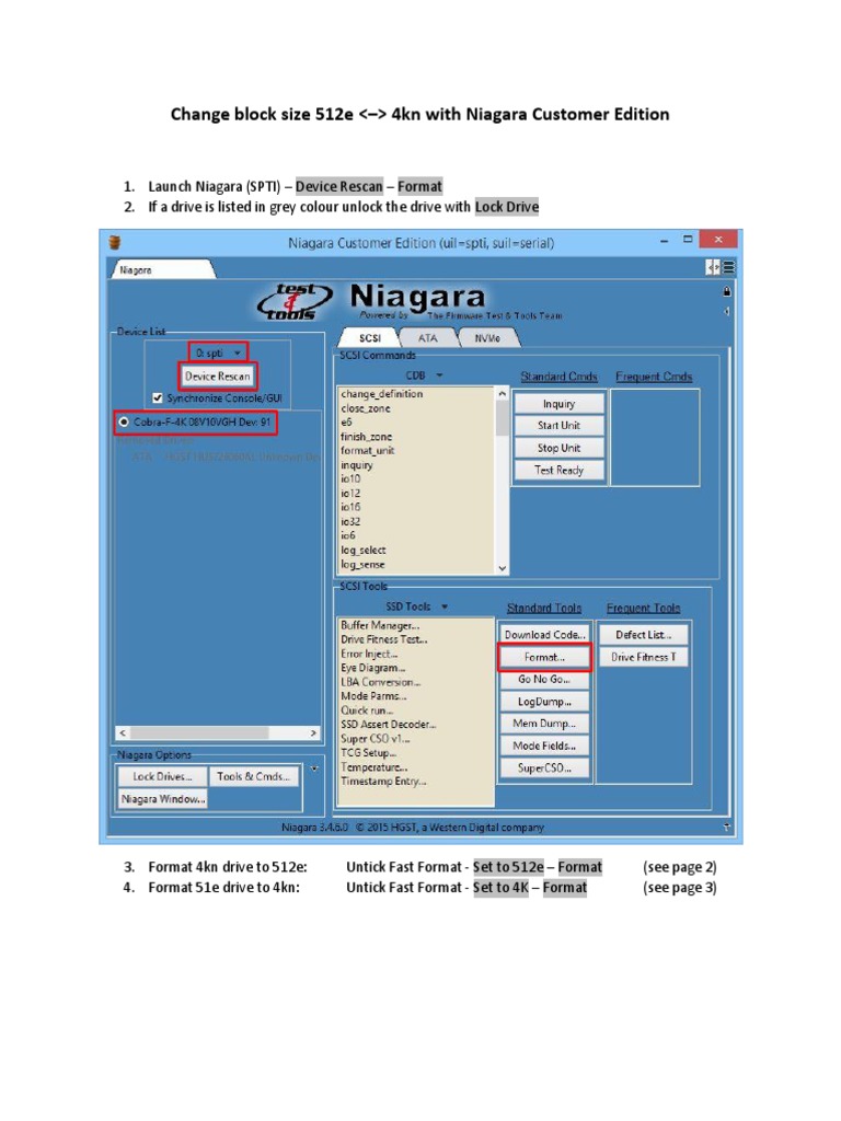 Change Block Size 512e 4kn With Niagara Customer Edition | PDF
