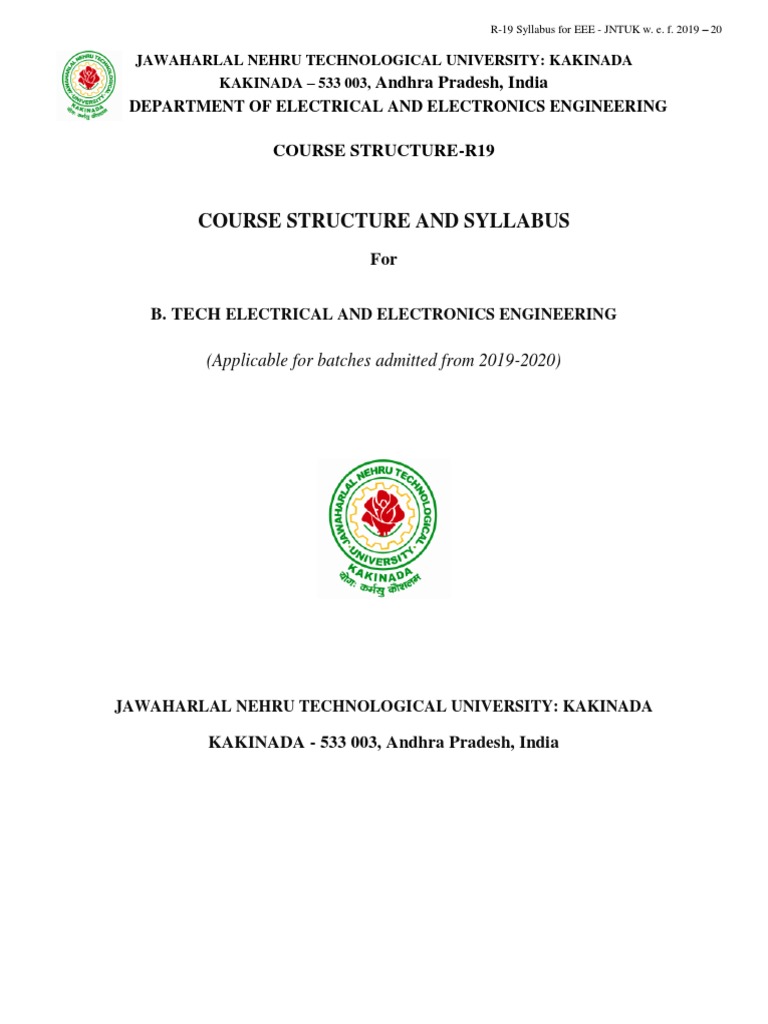 R19 EEE Syllabus | PDF | C (Programming Language) | Pointer (Computer Programming)