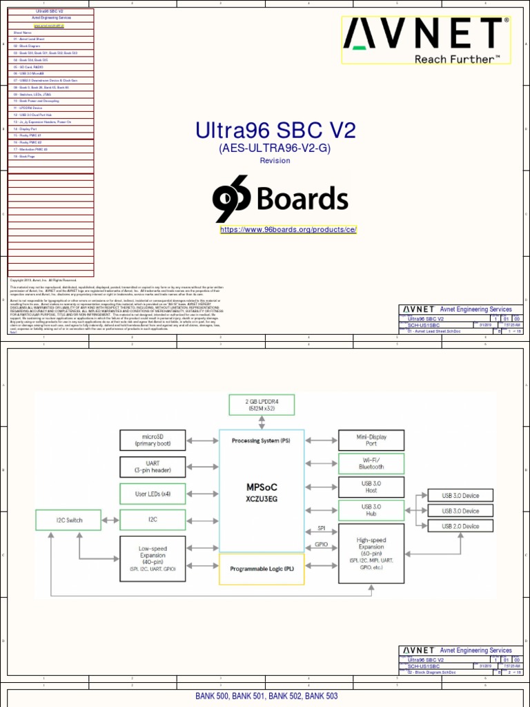 Ultra96 V2 Rev1 Schematic | Download Free PDF | Indemnity | Business Law