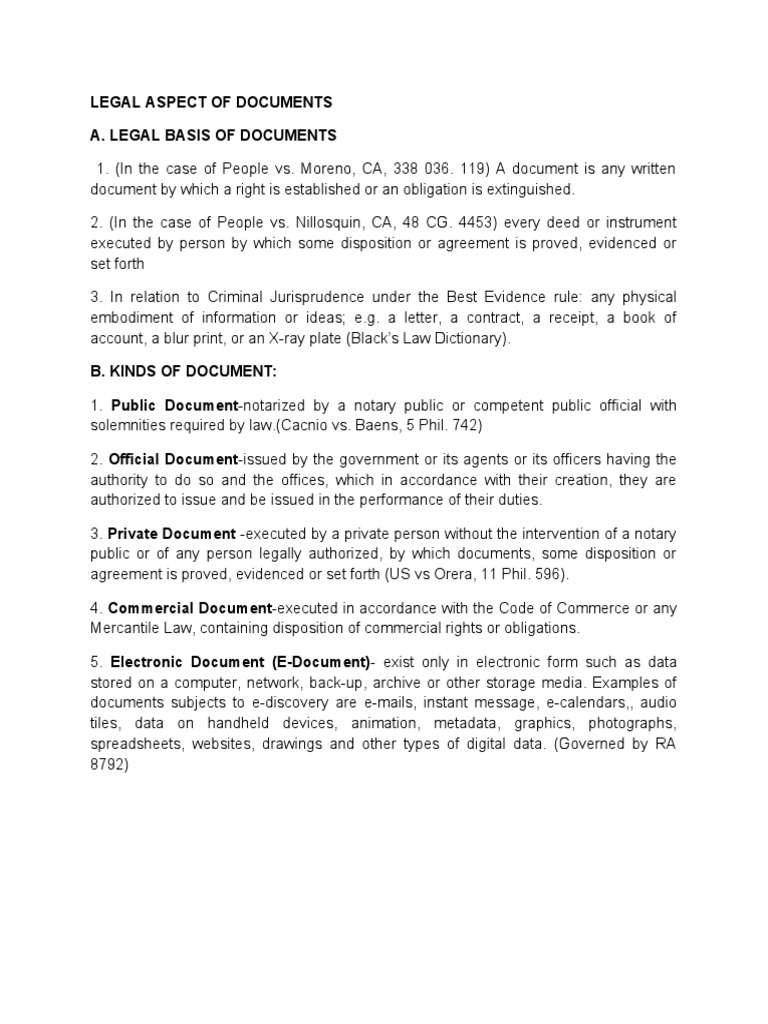 Lecture 2 - Legal Aspect of Documents | PDF