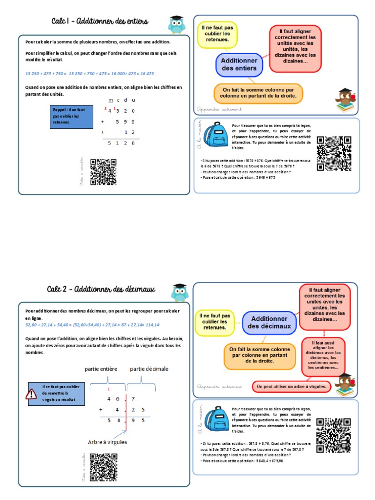 Leçons de calcul pour CM2 | PDF | Division | Multiplication