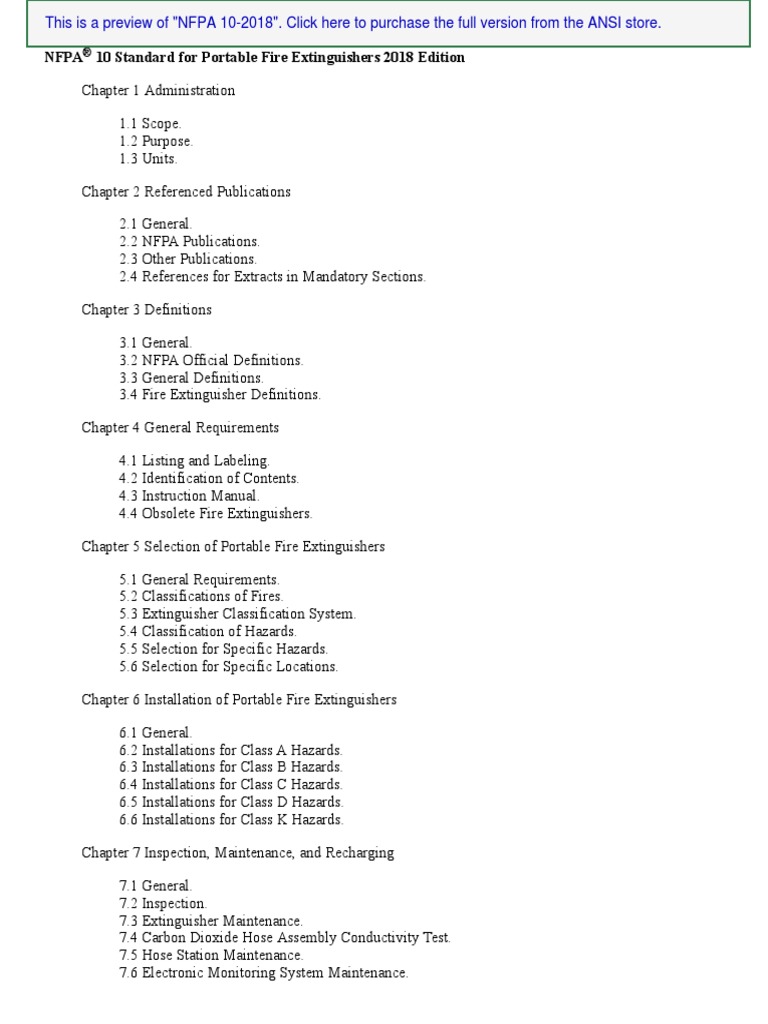 Fire Extinguisher ANSI - 10-18 PDF | PDF | Equipment | Manufactured Goods