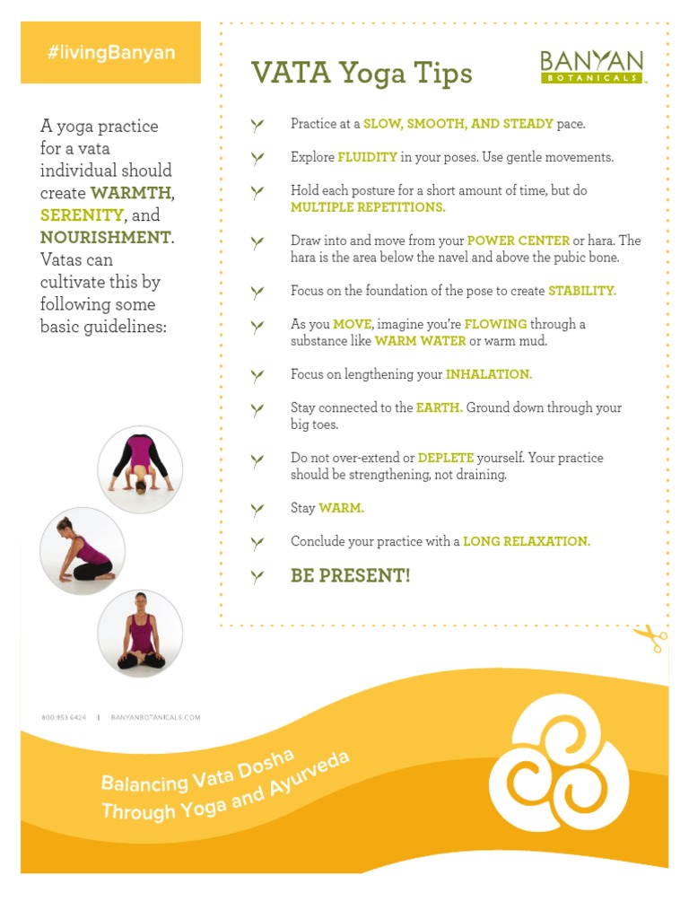 A Yoga Practice For A Vata Individual Should Create,, and - Vatas Can ...
