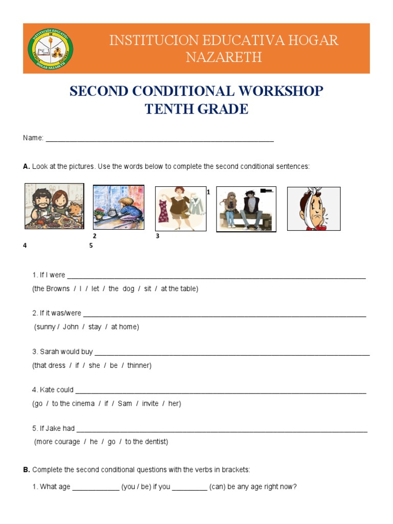 Second Conditional Worksheet | PDF