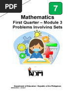 Math 7 Module | PDF | Set (Mathematics) | Teaching Mathematics