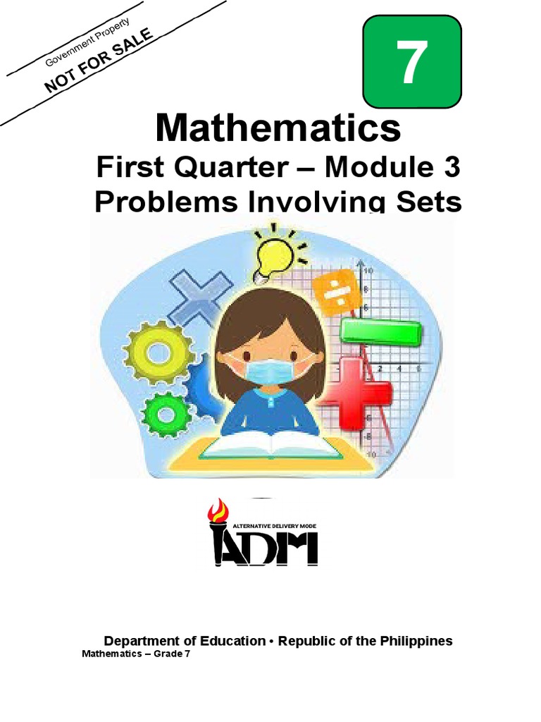 First Quarter - Module 3 Problems Involving Sets: Mathematics | PDF ...