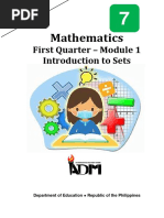 MATH Grade 7 Quarter 1 Module 1 Week 1 | PDF | Empty Set | Set ...