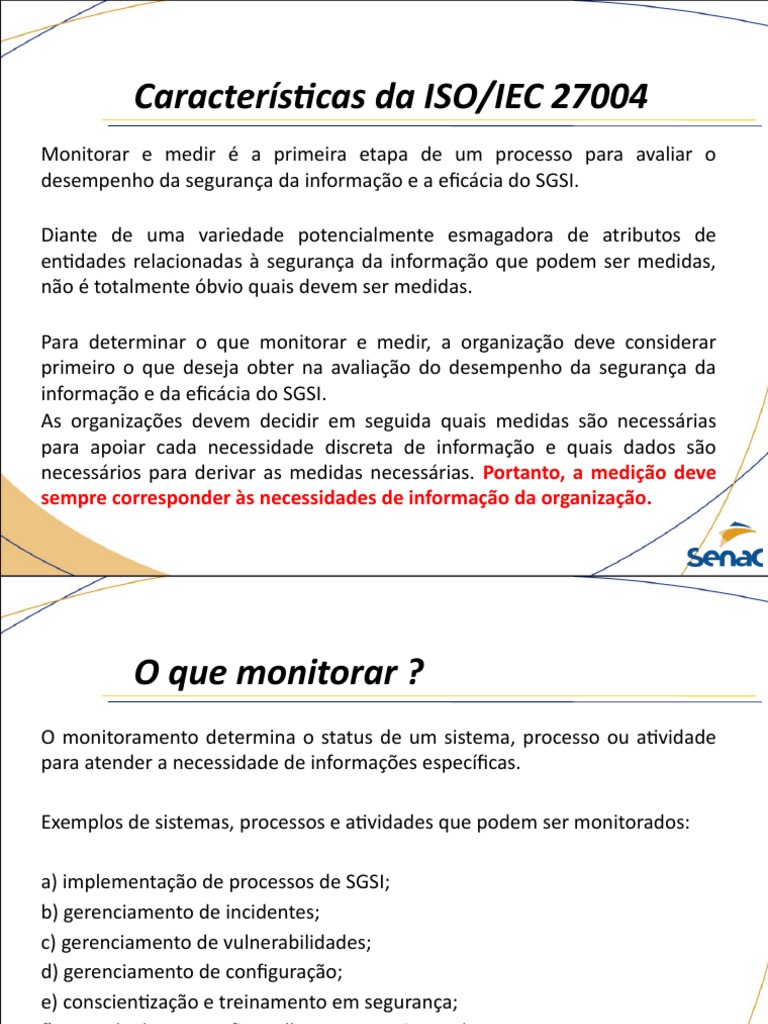 ISO IEC 27004 - Características - e - Tipos | PDF | Segurança da ...