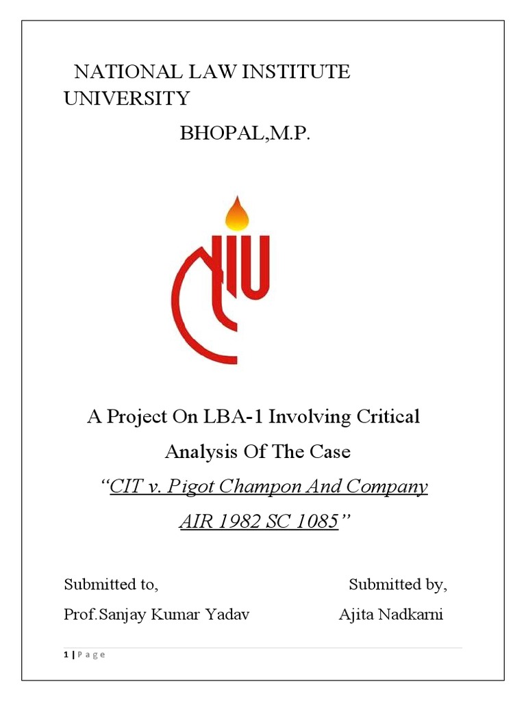 LBA - 1 Project | Download Free PDF | Partnership | Tribunal