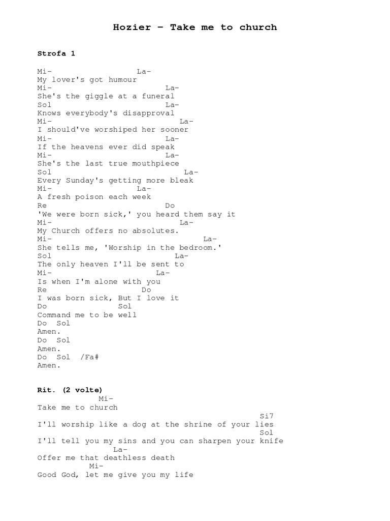 Hozier's Poetic Lyrics | PDF | Theology | Religious Belief And Doctrine
