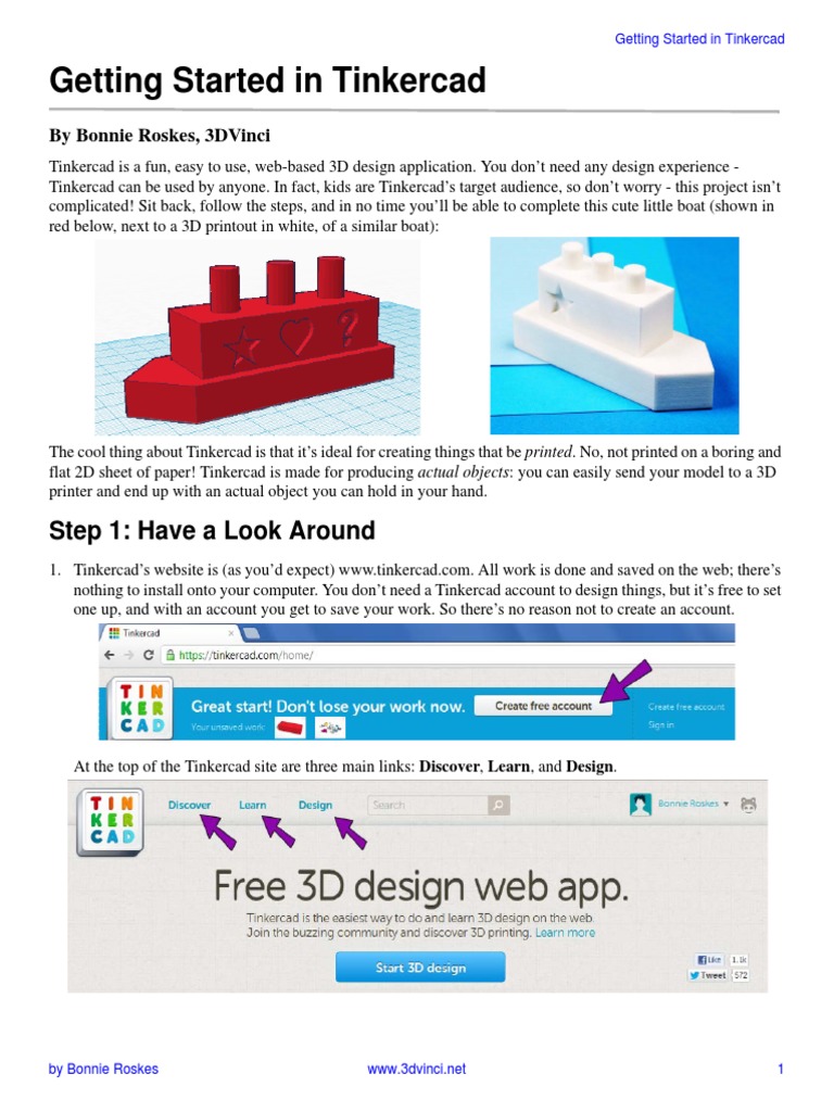 Tinkercad Basics: Getting Started Guide | PDF | Length | Icon (Computing)