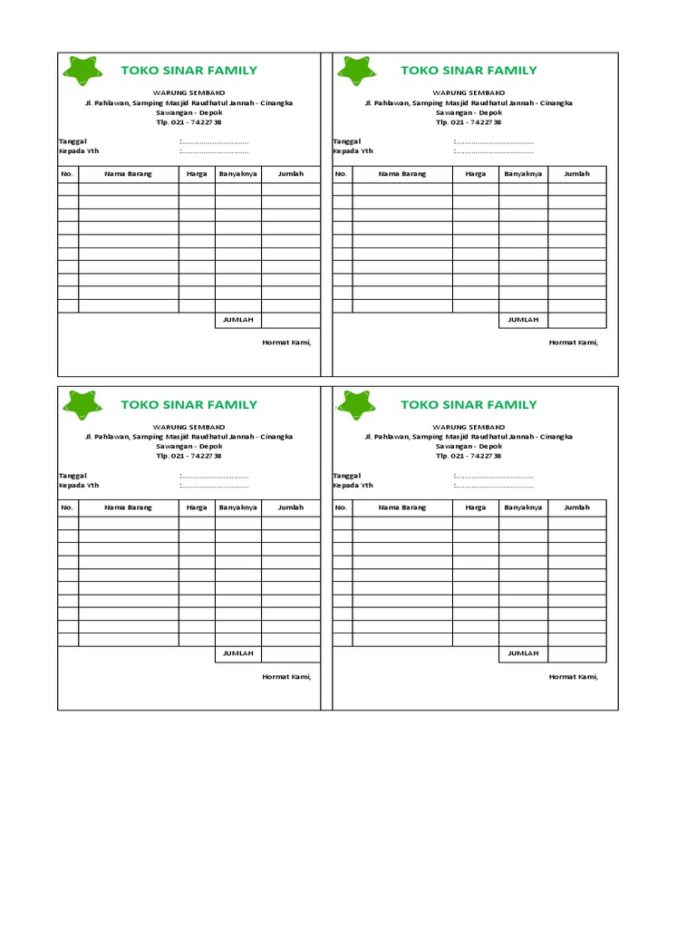 Kwitansi Minum | PDF