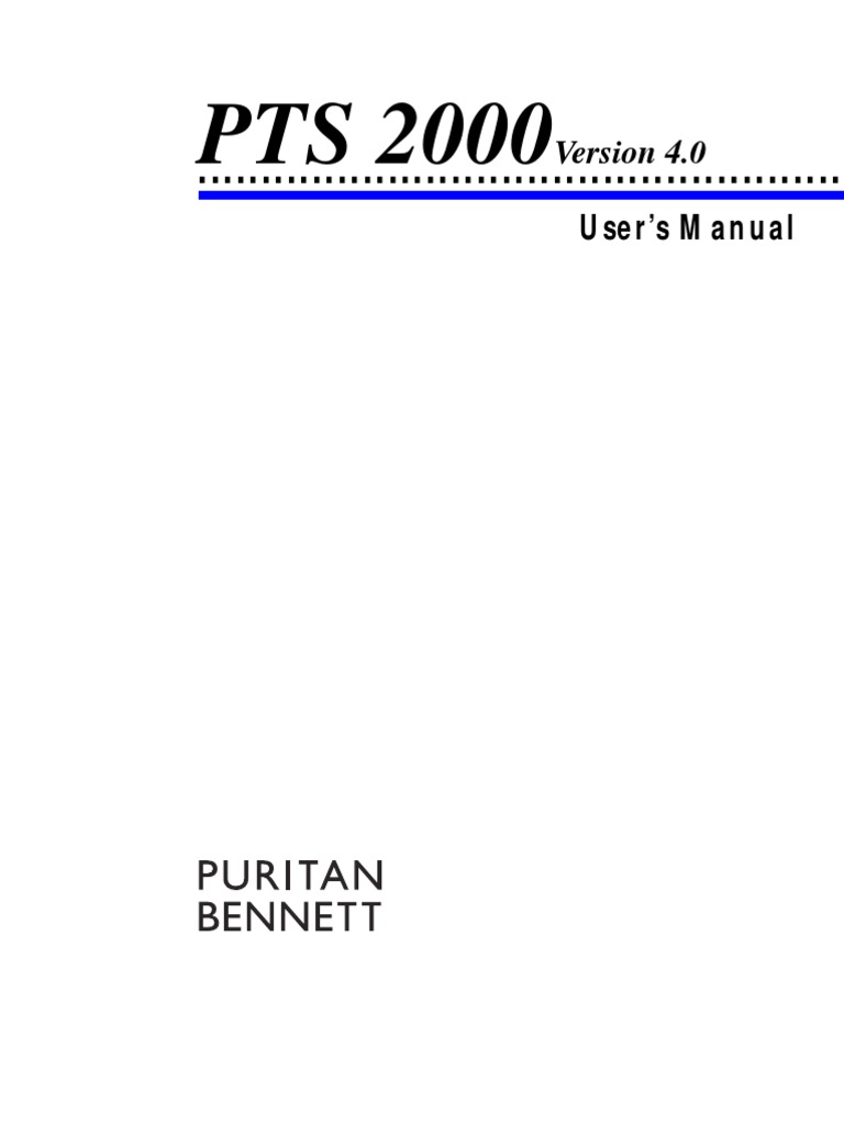 PTS 2000 | PDF | Power Supply | Manufactured Goods