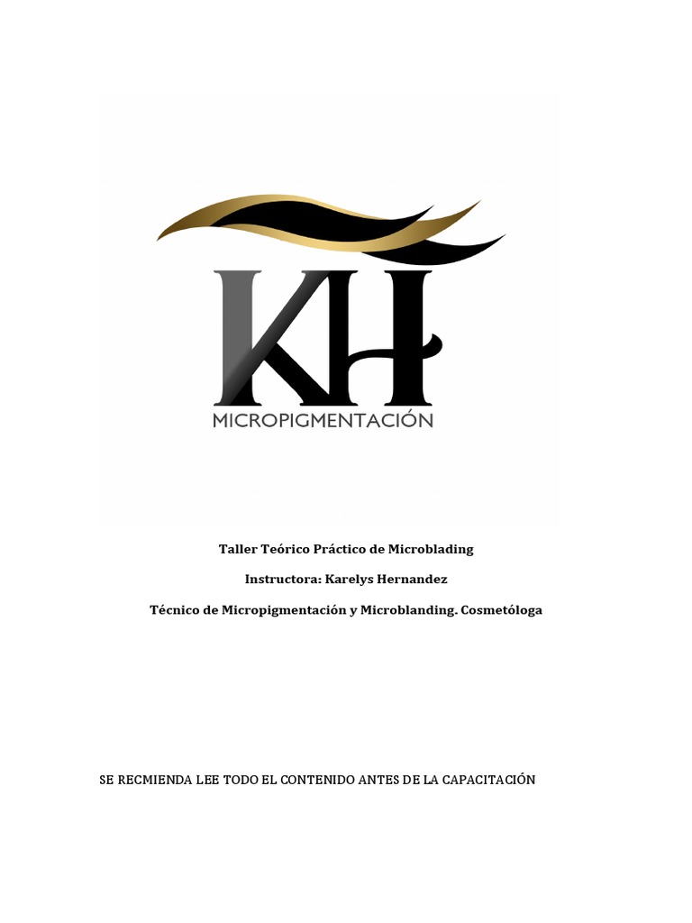 Taller Teórico Práctico de Microblading PDF | PDF | Piel | Color