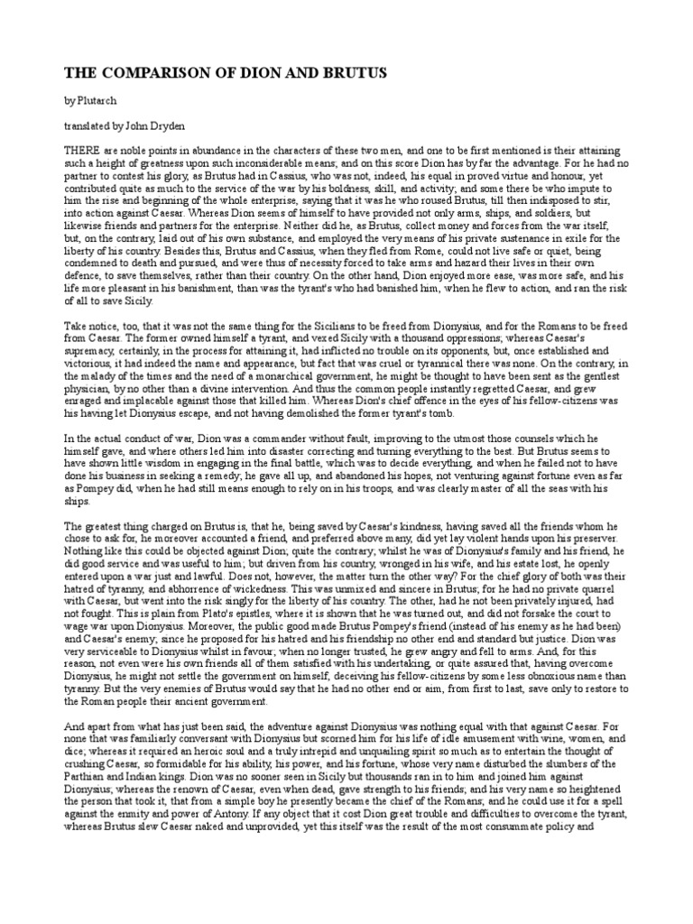 D Brutus | PDF | Julius Caesar | Tyrant