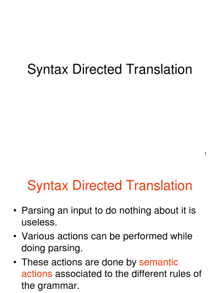CH 4 - Semantic Analysis PDF | PDF | Parsing | Metalogic