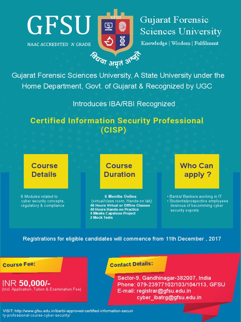 Brochure For Certified Information Security Professional CISPCourse PDF | PDF | Cyberwarfare ...